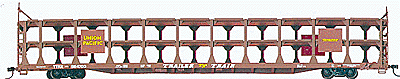 Accurail - Tri-Level Open Auto Rack - Union Pacific (Oxide) - Walthers ...
