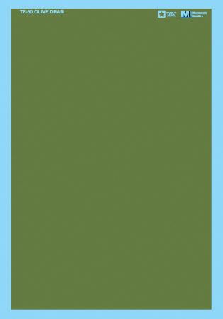 Microscale - Trim Film Solid Color Decal Sheet - Olive Drab - 460-TF50