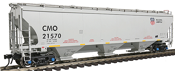 Atlas O - Trinity 5161 Cubic Foot Covered Hopper - 2-Rail - Ready to ...
