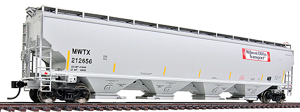 Walthers - Trinity 6351 4-Bay Covered Hopper - Ready to Run - Platinum ...