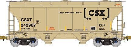 Amer Ltd - TrinityRail 3281 Cu.Ft. 2-Bay Covered Hopper - Ready to Run - CSX Transportation CSXT ...
