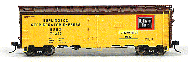 Marklin - Trix American 40' Steel Reefer w/RP-25 Wheels - Burlington ...
