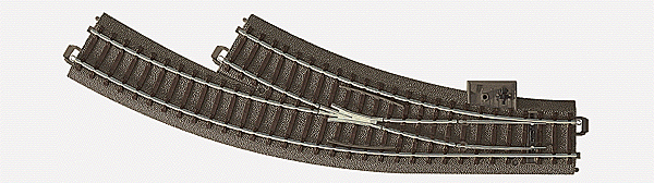 Marklin - Trix C Track - Right Turnout - 14-3/16" Radius, Inner and ...