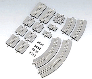 TomyTec - Trolley/Streetcar Track System - Half Loop & Crossing Set ...