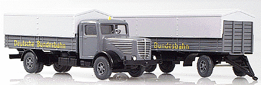 Wiking - Truck Bussing - Old-Timer Van w/Tri-Axle Trailer "German ...