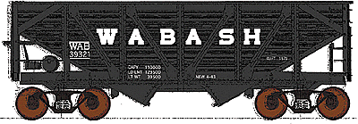 S Helper - Two-Bay Composite Hopper Single Car #4 - Wabash - 641-783