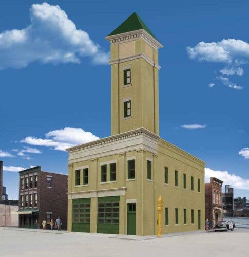 Walthers - Two-Bay Fire Station - Kit - 8 x 4-7/8 x 5-1/2" 20.3 x 12.4 ...