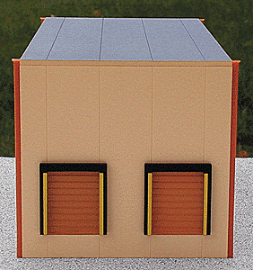 Herpa - Two-Bay Modern Warehouse - Kit (Plastic) - Sand - 326-6320