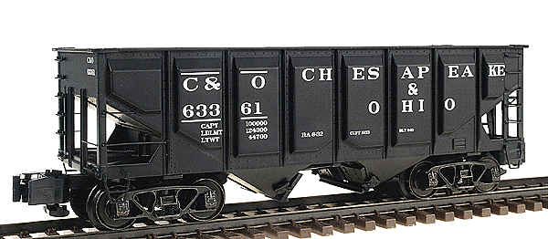 S Helper - Two-Bay Panel Side Hopper - 3-Car Set #1 - Chesapeake & Ohio ...