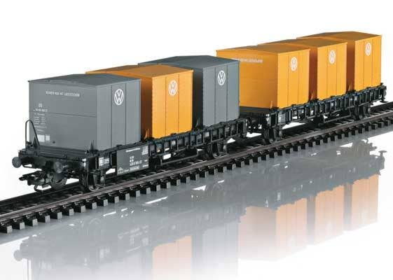 Marklin - Type Laabs Container Transport Car 2-Pack w/VW Containers - 3 ...