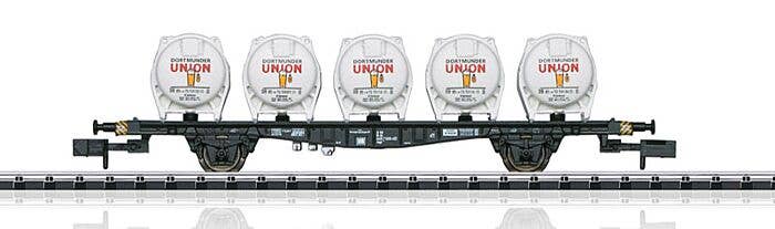 Trix - Type Lbgjs 598 2-Axle Container Flatcar w/Tank Load - Ready to ...