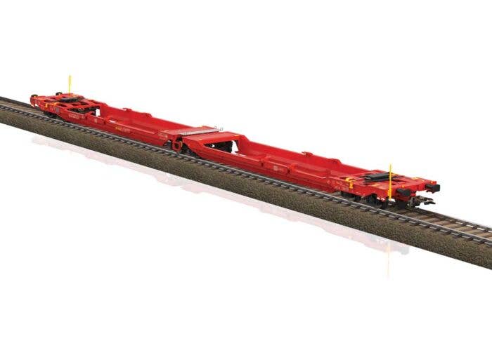 Trix - Type Sdggmrss 738 Double Deep Well Car w/Trailers - Ready to Run ...