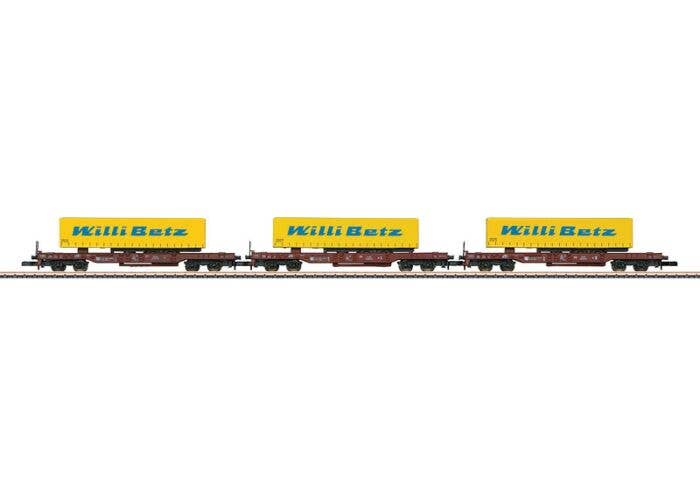 Marklin - Type Sdgkms 707 Deep Well Flatcar w/Load 3-Pack - Ready-to ...