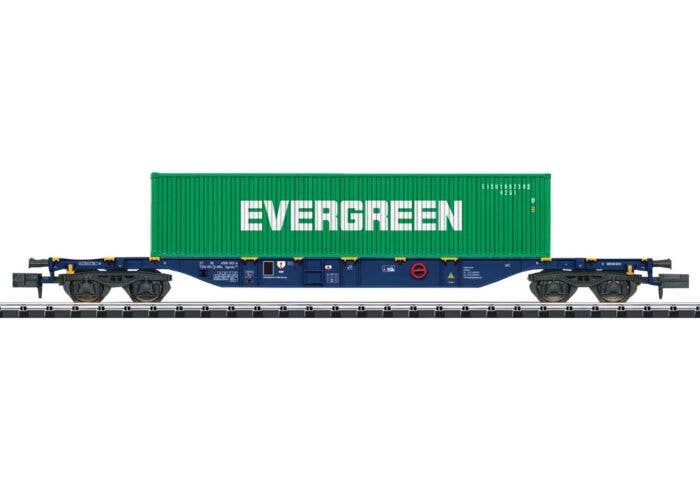 Trix - Type Sgnss Container Flatcar w/40' Container - Ready to Run ...
