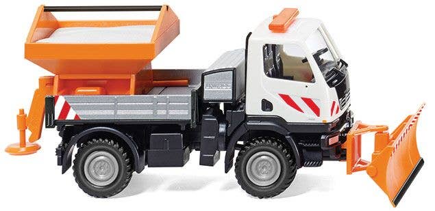 Wiking - Unimog U 20 w/Snow Plow & Salt Spreader - Assembled - White ...