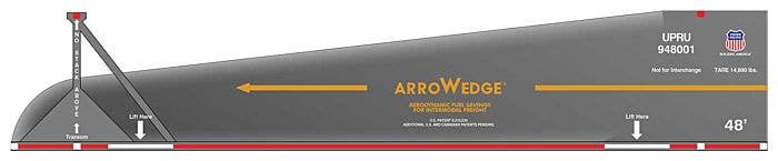 MicroTrain - Union Pacific Arrowedge - Mixed-Media Kit - Unpainted ...
