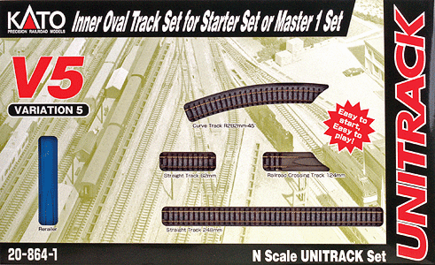 Kato - Unitrack V5 Set - Inside Loop Track Set - 381-208641