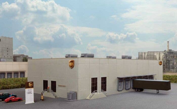 Walthers - UPS(R) Hub with Customer Center - Kit- 12 x 6-1/2 x 3-3/16 ...