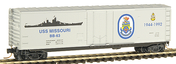 MicroTrain - US Navy Series Boxcar - USS Missouri BB-63, Iowa Class ...