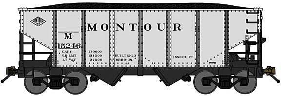 Bluford - USRA 30'6" 2-Bay Hopper with Load - Ready to Run - Montour ...