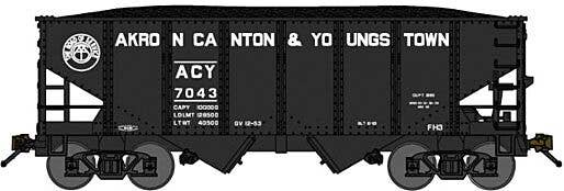 Bluford - USRA 30'6" 2-Bay Hopper w/Load - Ready to Run - Akron, Canton ...