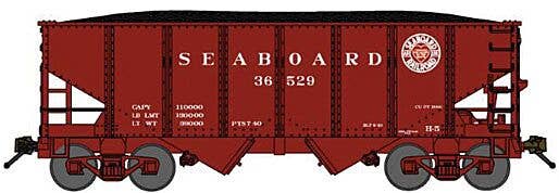 Bluford - USRA 30'6" 2-Bay Hopper w/Load - Ready to Run - Seaboard Air ...