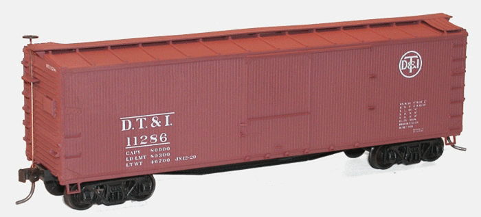 Accurail - USRA 40' Double-Sheathed Wood Boxcar - Kit - Detroit, Toledo ...