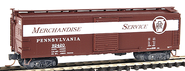 MicroTrain - USRA 40' Steel Boxcar w/Flat Roof and Vertical Brakewheel ...