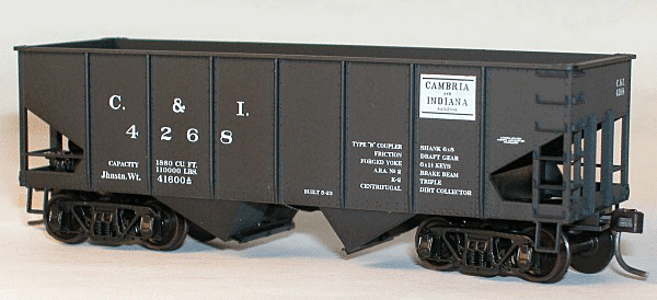 Accurail - USRA 55-Ton 2-Bay Coal Hopper - Original Builders' Lettering ...