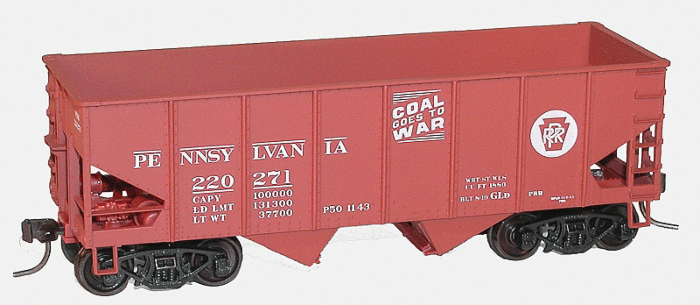 Accurail - USRA 55-Ton 2-Bay Open Hopper 3-Pack - Kit - Pennsylvania ...