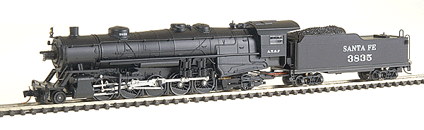 Con-Cor - USRA Heavy 2-10-2 - Standard DC - Santa Fe #3835 w/Dual ...