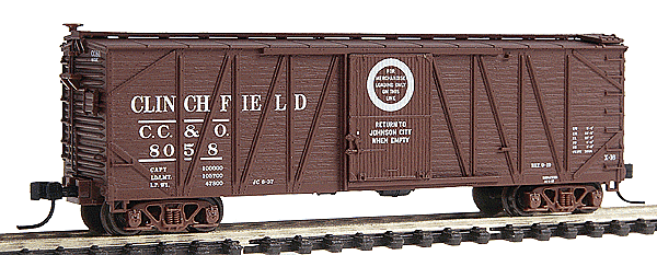 Atlas - USRA Single-Sheathed Boxcar - Clinchfield #8058 (red, white ...