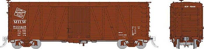 Rapido - USRA Single-Sheathed Wood Boxcar - Ready to Run - Milwaukee ...