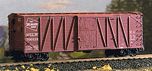 S Helper - USRA Single-Sheathed Wooden Boxcar - Milwaukee Road - 641-144