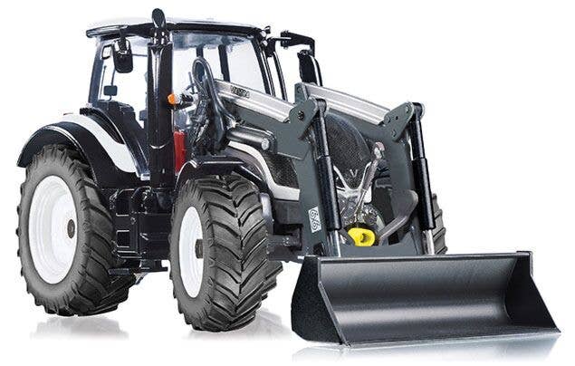 Wiking - Valtra T174 w/Front-End Loader - Assembled - Black, White ...