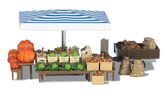 Busch - Vegetable Stand - Kit - 189-1070