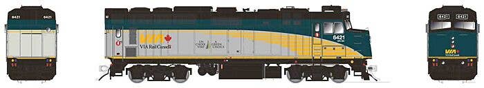 Rapido - Via Rebuilt F40PH-2D - LokSound and DCC - Via Rail Canada 6421 ...
