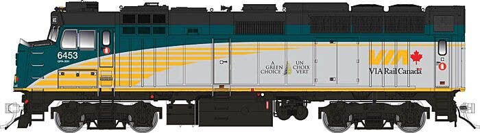 Rapido - Via Rebuilt F40PH-2D - Standard DC - Via Rail Canada #6431 ...