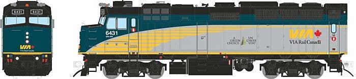 Rapido - Via Rebuilt F40PH-2D - Standard DC - VIA Rail Canada #6431 ...