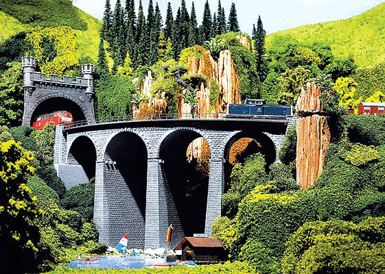 Faller - Viaduct Bridge Two-Track - 272-120485