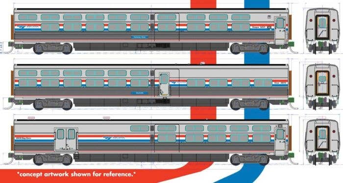 Kato - Viewliner II Set - 2 Sleepers, Diner, Baggage-Dorm - Ready to ...