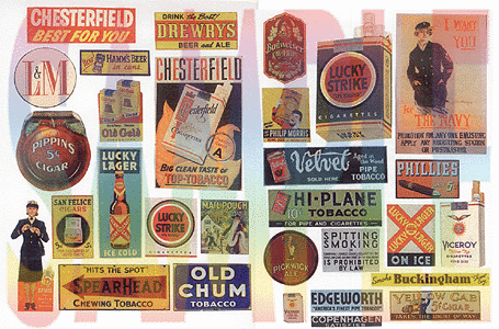 JL Innov - Vintage Detail Signs - Package of 30 - Tobbacco/Cigar/Beer ...