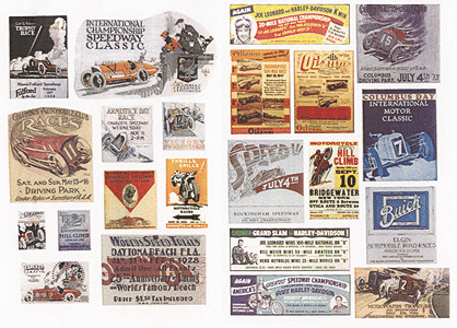 JL Innov - Vintage Racing & Speedway Signs - 1920s-40s pkg(22) - 361-548