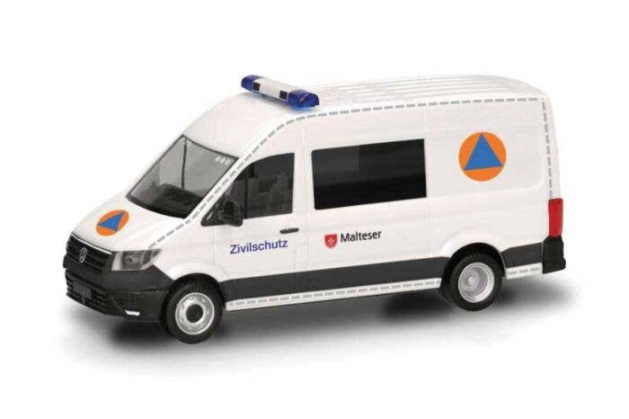 Herpa - Volkswagen Crafter Passenger Van - Assembled - Security - 326-97963