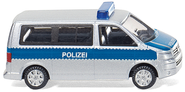 Wiking - Volkswagen Multivan T5 GP Passenger Van - Assembled - Police ...