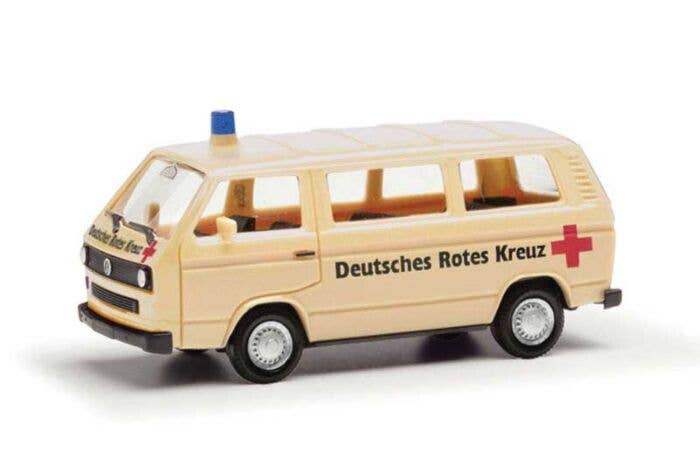 Herpa - Volkswagen T3 Passenger Van - Assembled - German Red Cross ...