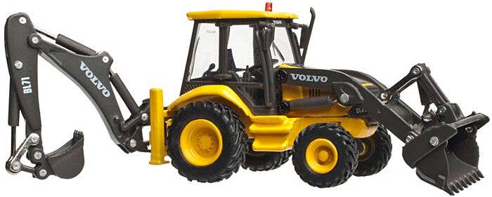 Atlas - Volvo BL71 Backhoe Loader - Assembled - Yellow, Black - 150 ...