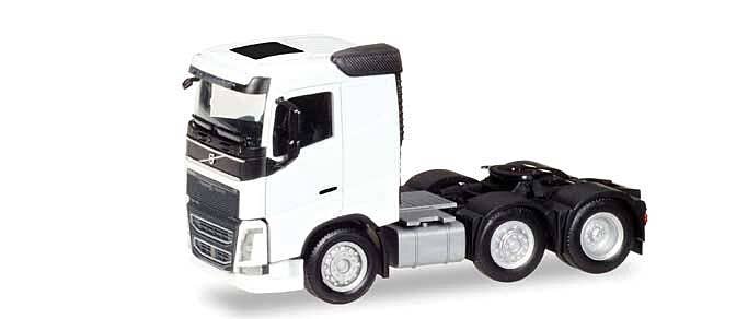 Herpa - Volvo FH 3-Axle Tractor Only - Assembled - White - 326-308724