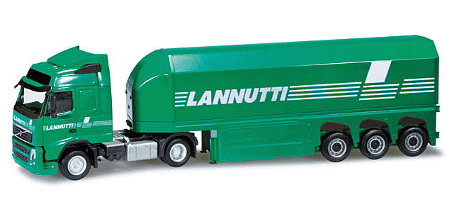 Herpa - Volvo FH GL Semi w/Glass Transport Trailer - Assembled ...