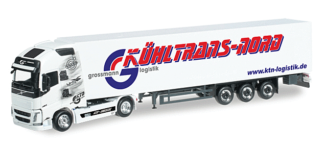 Herpa - Volvo FH GL Tractor w/Reefer Trailer - Assembled - KTN ...